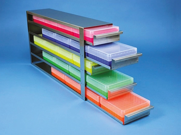 Stainless steel - Inventory racks, horizontal drawer system with pull ...