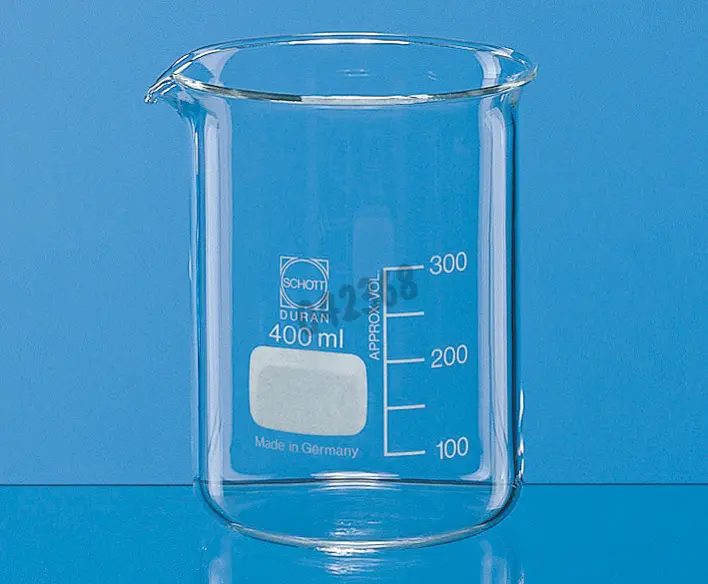 BECHER FORME BASSE VERRE BOROSILICATE 50ml AVEC GRADUATIONS ET BEC x10 ...