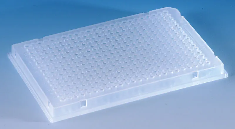 PLAQUE PCR 384 PUITS JUPE SIMPLE ENCOCHE x50**
