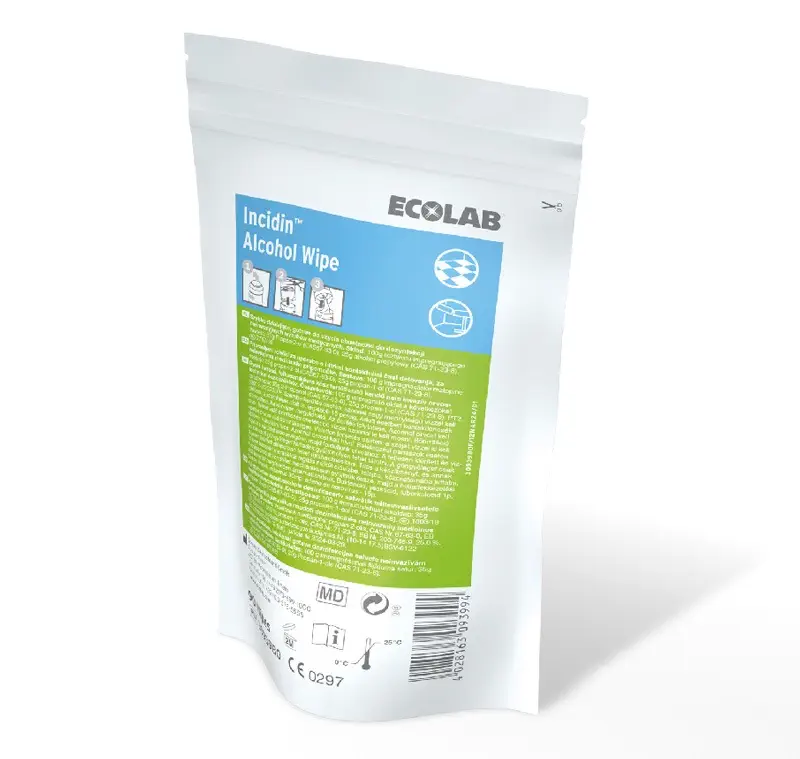 Incidin Alcohol Wipes refill for a box of 90 wipes