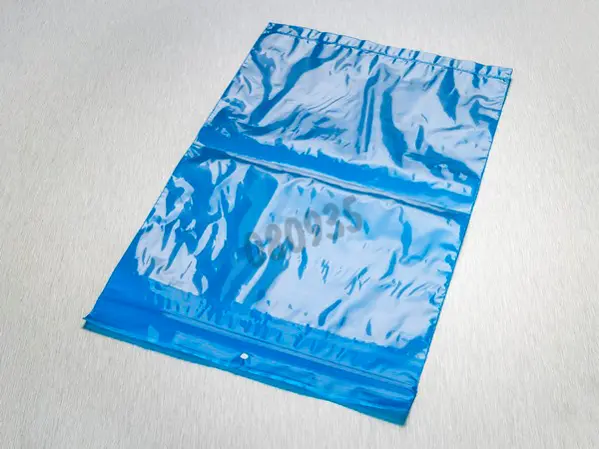 SACHET ZIP DOUBLE POCHE PE BLEU x1000 - Matériel de laboratoire