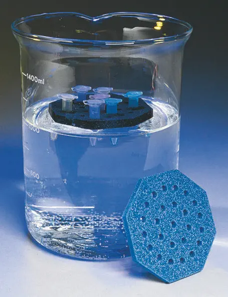 PORTOIR FLOTTANT NOIR MICROTUBES PCR x5 ** - Matériel de laboratoire