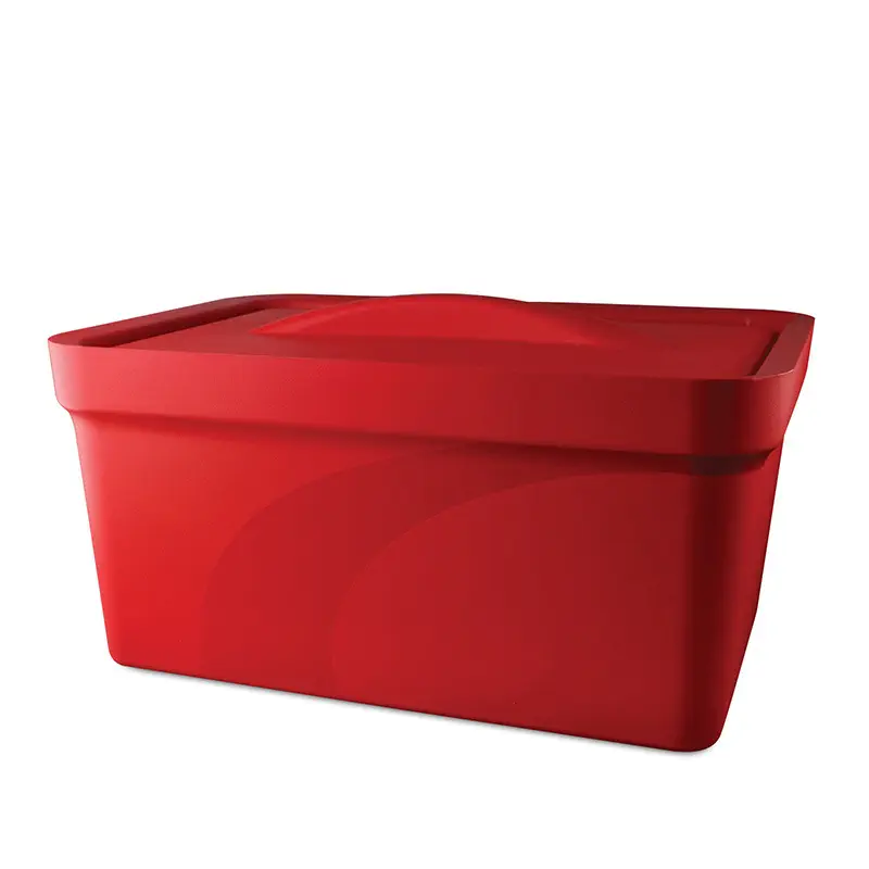 Bac à glace Ice Pan 9 litres coloris rouge avec couvercle - Matériel de ...