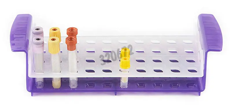 Modular rack for tubes - 2 racks of 20 wells of 13 mm and 2 racks of 20 ...