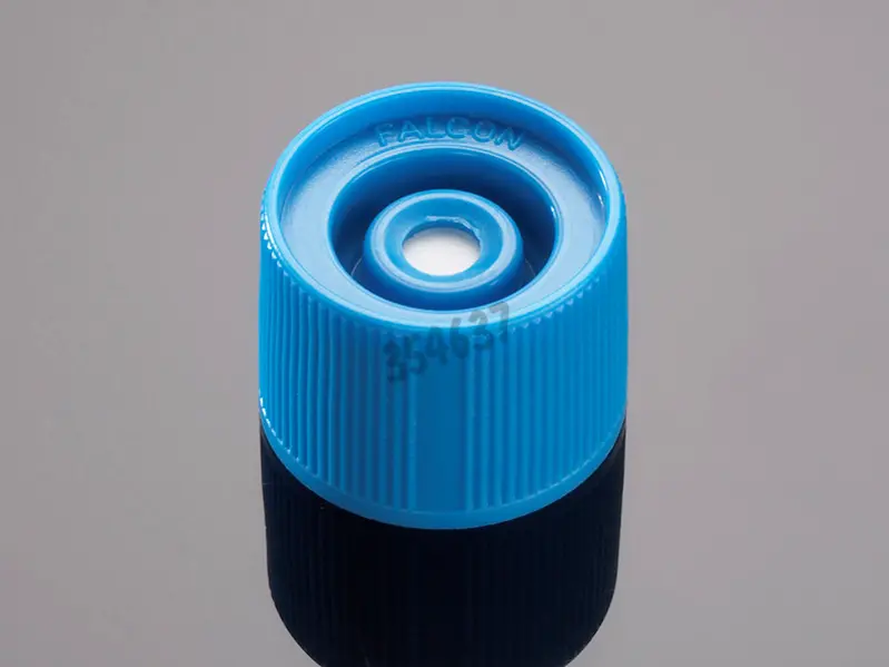 BOUCHON AVEC MEMBRANE FILTRANTE POUR FLACON 25CM2 FALCON x100 - Matériel de laboratoire