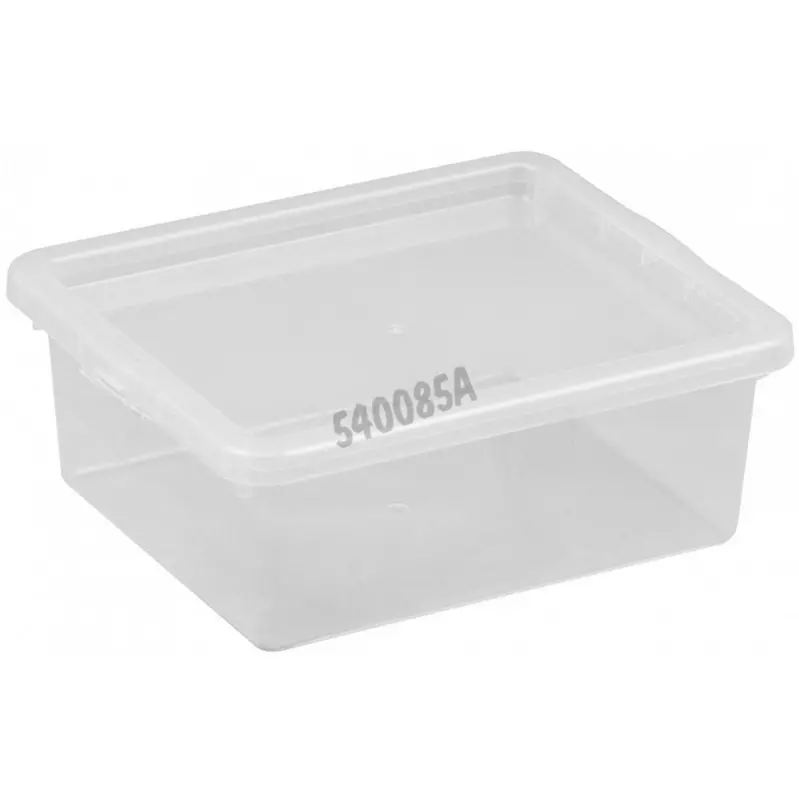 BAC PP TRANSPARENT 205x170x75mm AVEC COUVERCLE - Matériel de laboratoire