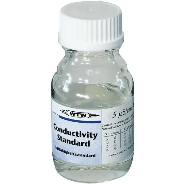 SOLUTION ETALON CONDUCTIVITE WTW 5 µS/cm FLACON 300ml - Matériel de ...