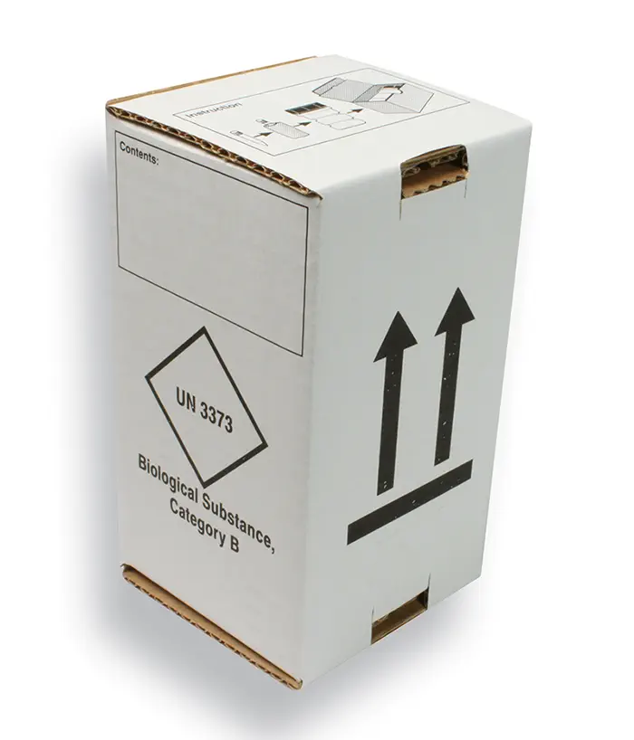 Caja De Cart n Postal UN 3373 Para Frasco Verde 500 Ml Dimensiones