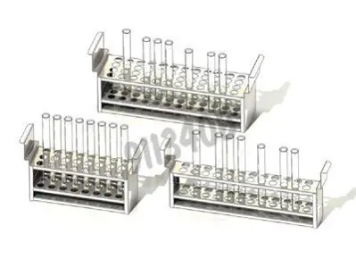 Rack with 2 rows for tubes ø 18 for baths from 10 to 45 Litres