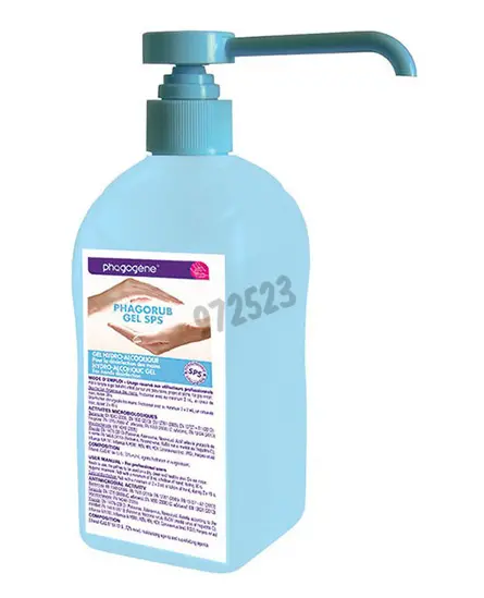 PHAGORUB GEL SPS FLACON 300 ml AVEC POMPE MONTEE x 20 - Matériel de ...