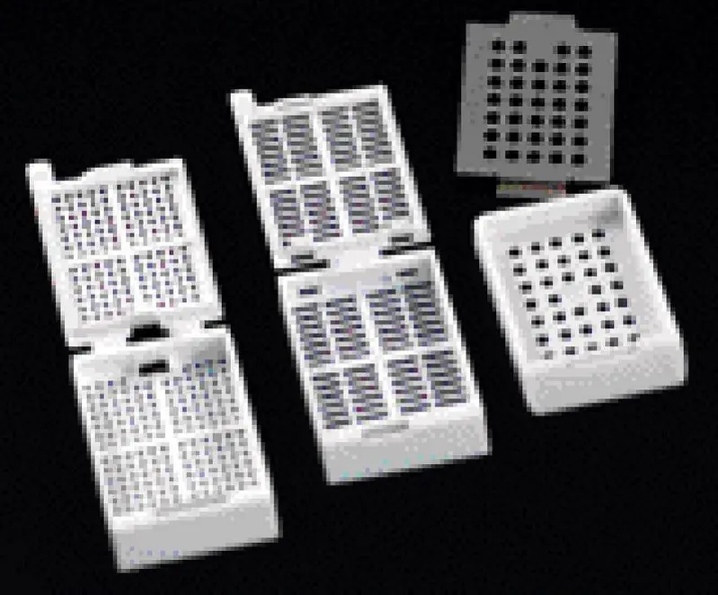 Embedding cassettes for histology - cassette type: Universal - green
