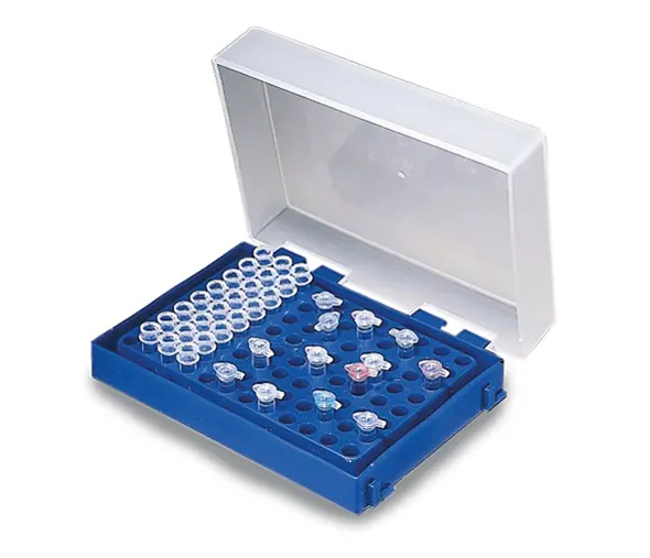 PCR - Rack, 96 well mit anhängendem, abnehmbarem Deckel - PCR - Rack ...